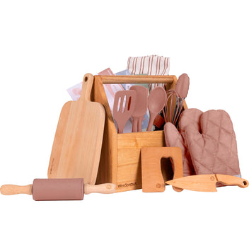 WeeSprout | Little Chef Kids Cooking and Baking Starter Kit | 14 Piece Set