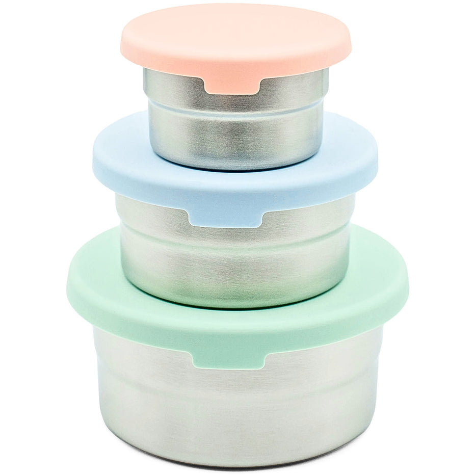 WeeSprout | Stainless Steel Food Storage Containers with Silicone Lids ...