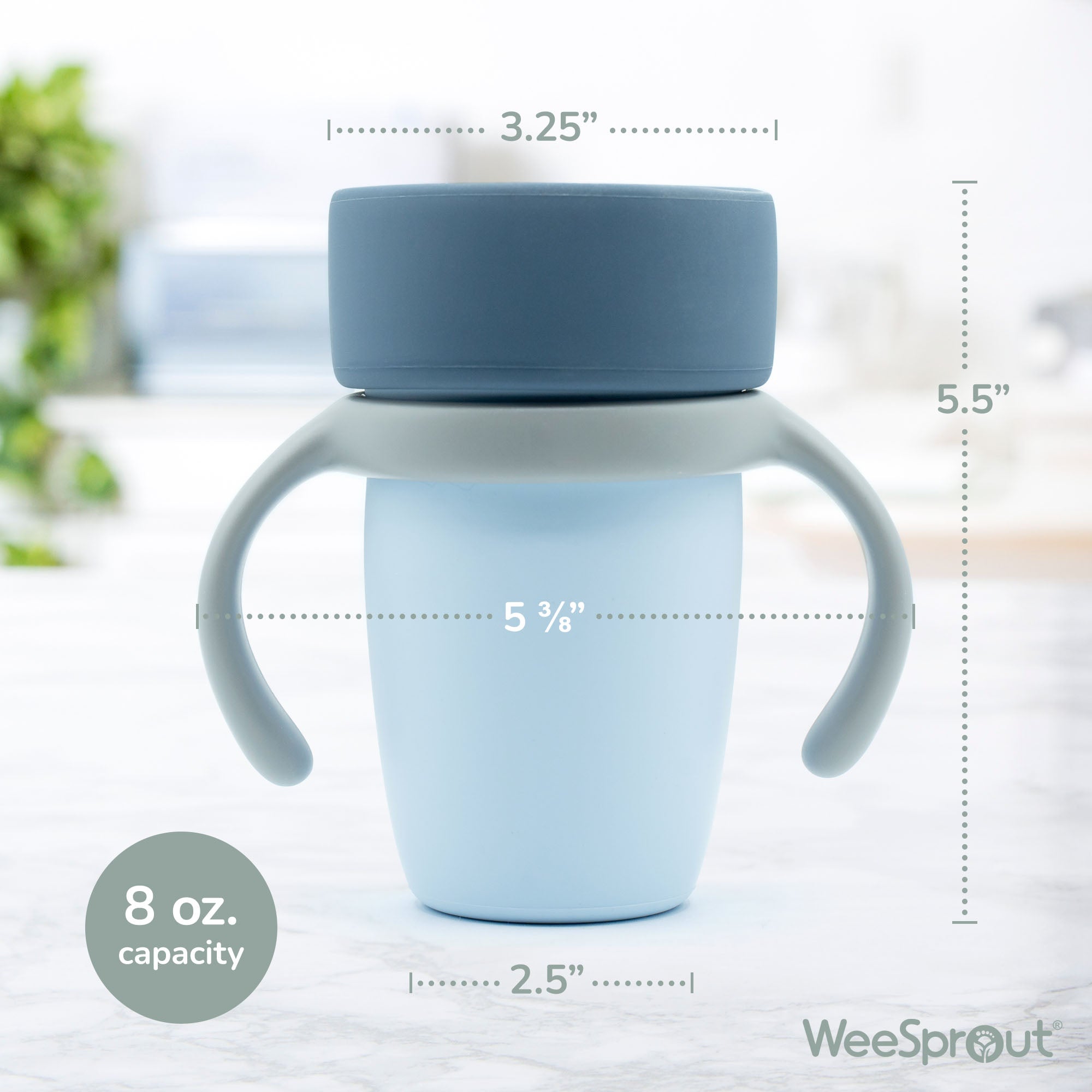Baby Training Cup - Silicone Sippy Cup for Weaning Off Bottle – WeeSprout