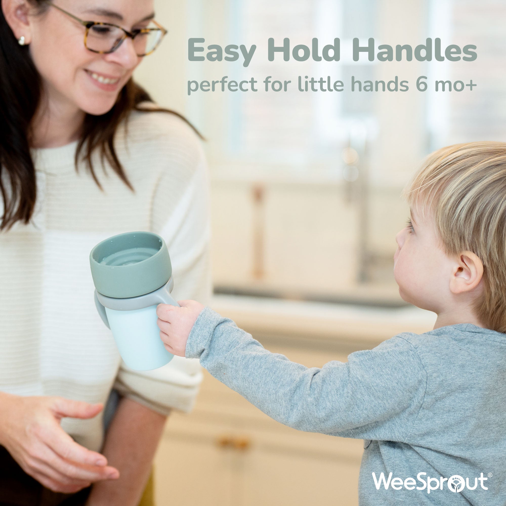 WeeSprout | Baby Training Cup | Silicone Sippy Cup for Weaning Off ...
