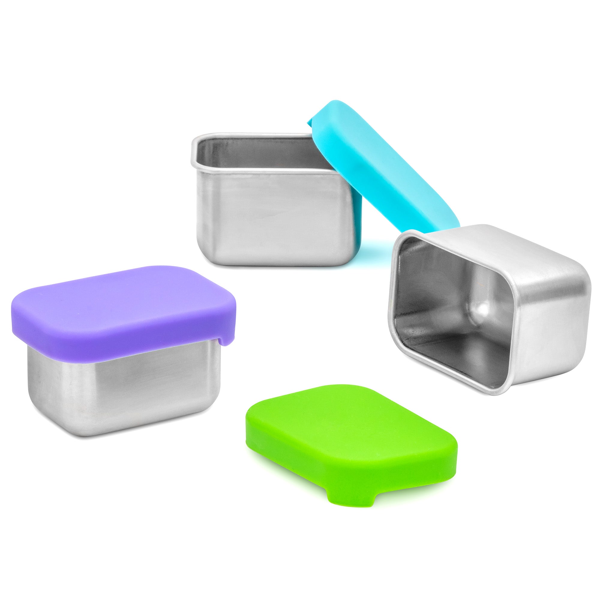 Stainless Steel Dip Containers With Lids | WeeSprout